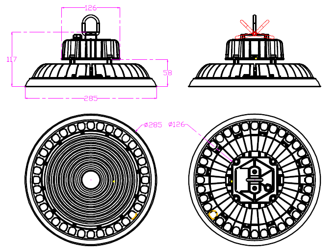 HS-HB150-H5 - LED Lighting Solutions Company Singapore | AMCD Enterprise